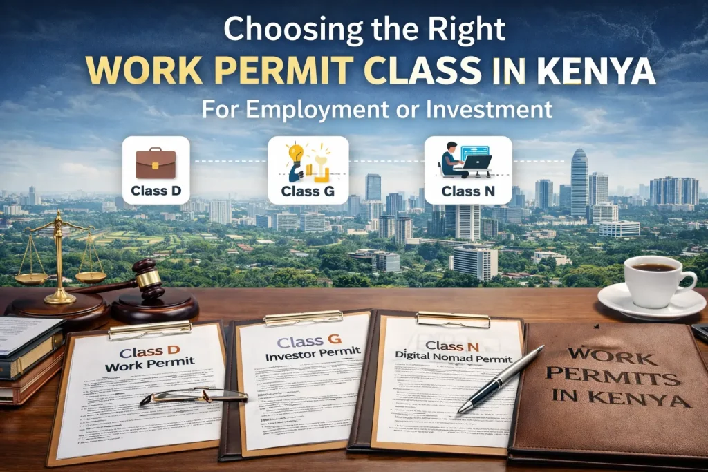 Choosing the Right Work Permit Class in Kenya | WKA Advocates